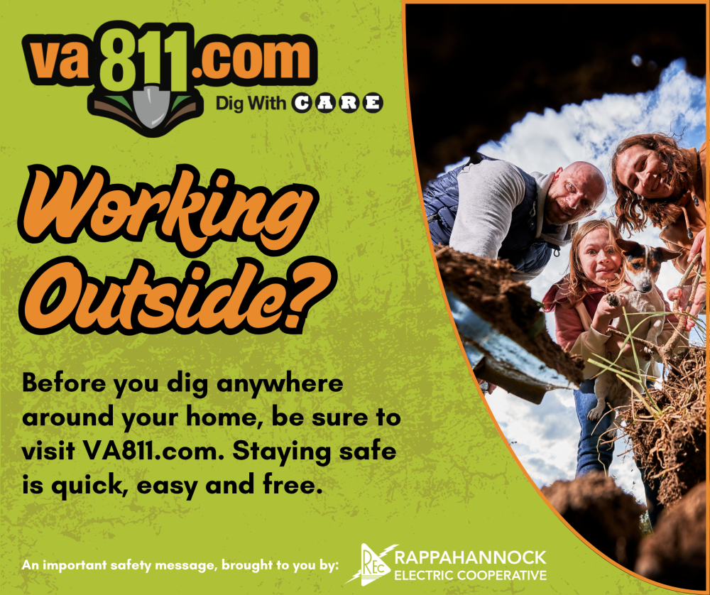 Public Service Announcement: Click or call VA811 | myrec